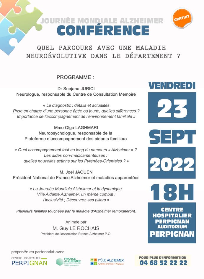 Conférence Alzheimer à l'Hôpital de Perpignan | Pôle Alzheimer